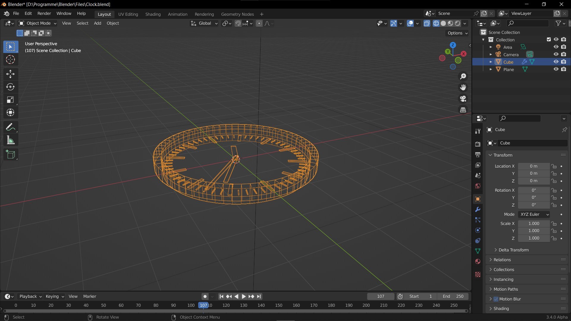 3D Clock Geo Nodes - TurboSquid 2008411