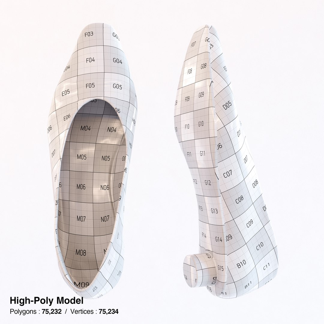 3D Plain Pumps Shoes - TurboSquid 2079870