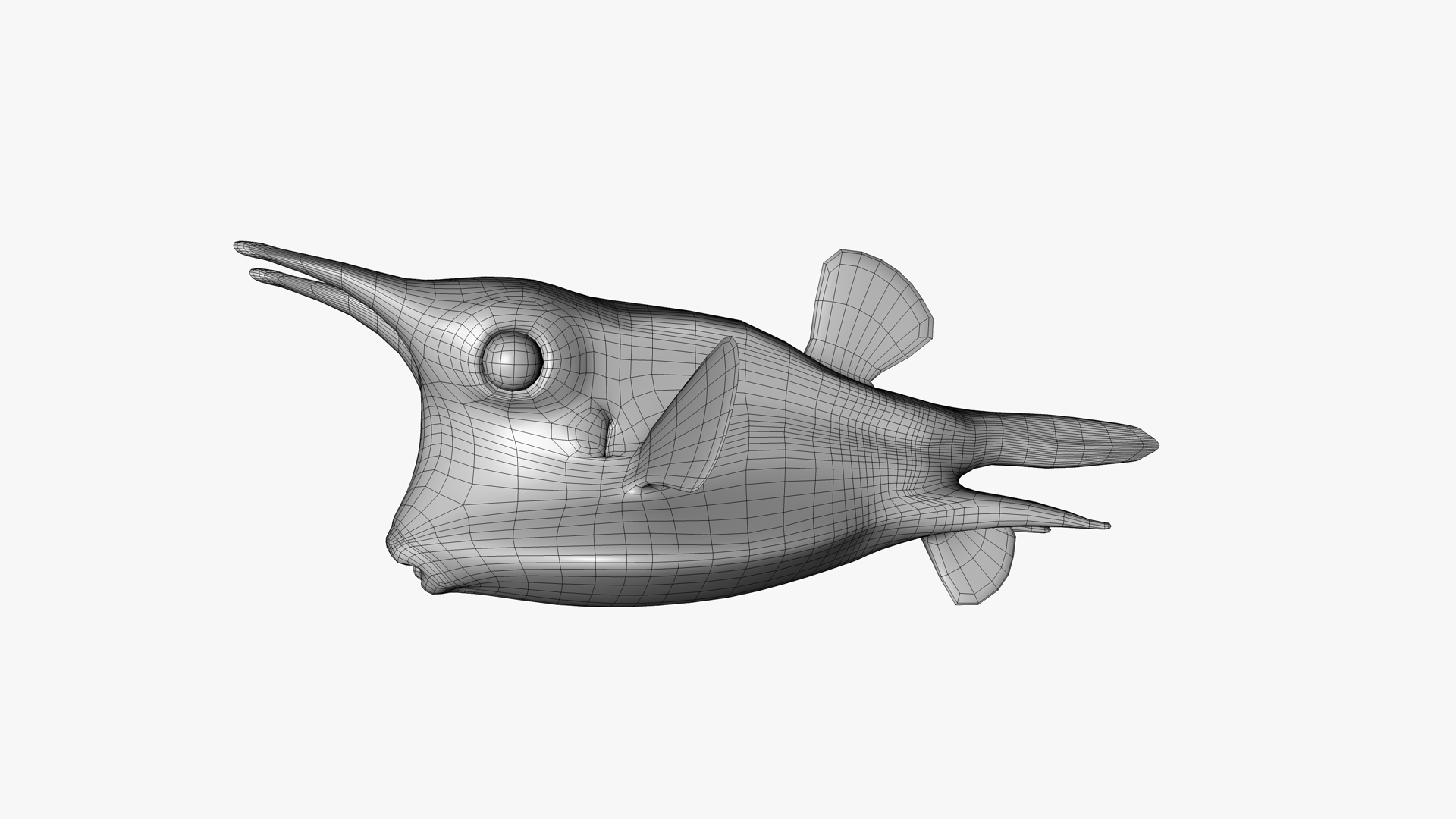 3d Model Of Longhorn Cowfish Fishes