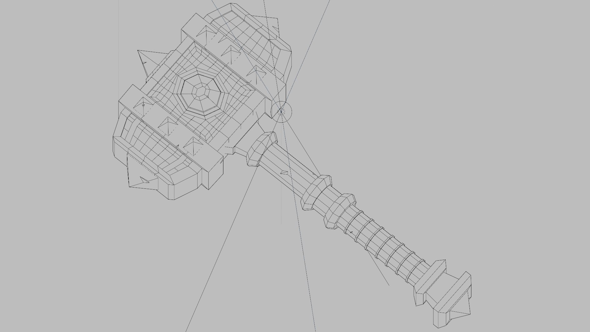 3D Low Poly Fantasy Hammer - TurboSquid 2247212