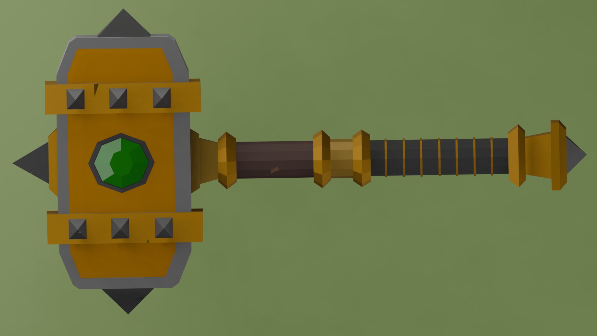 3D Low Poly Fantasy Hammer - TurboSquid 2247212