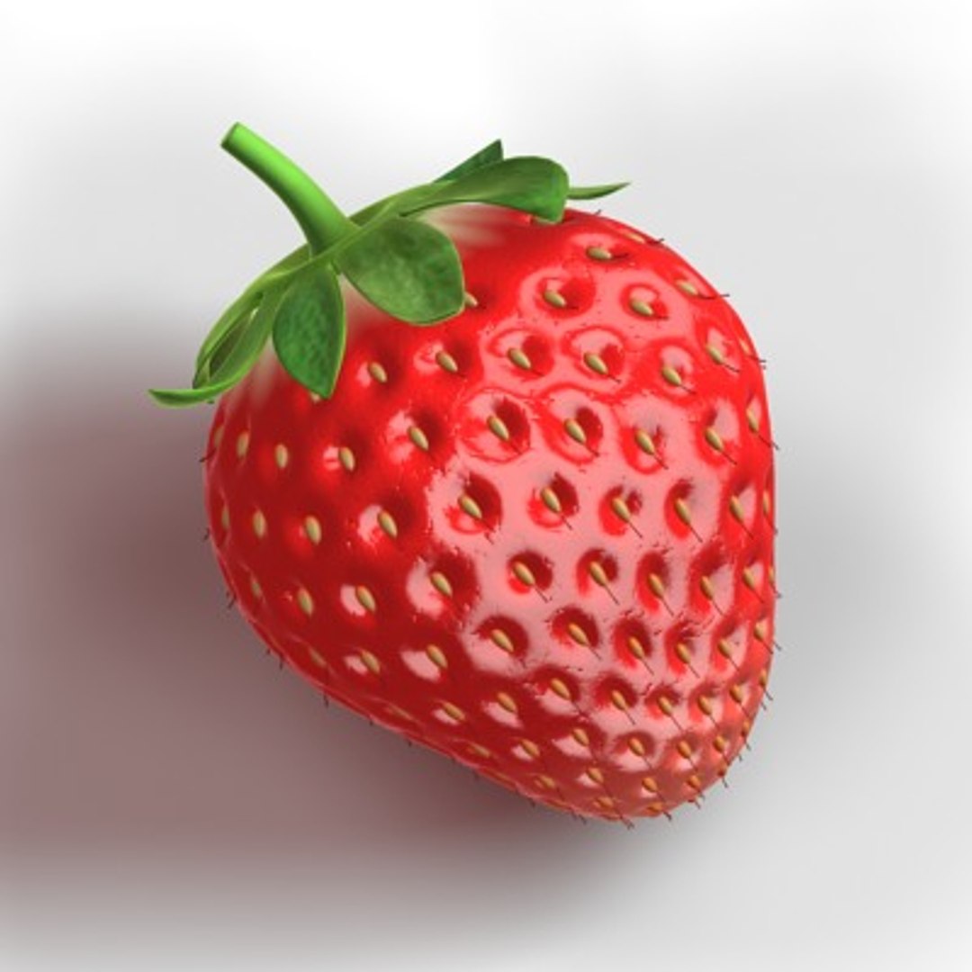 3ds Max Strawberry Berry