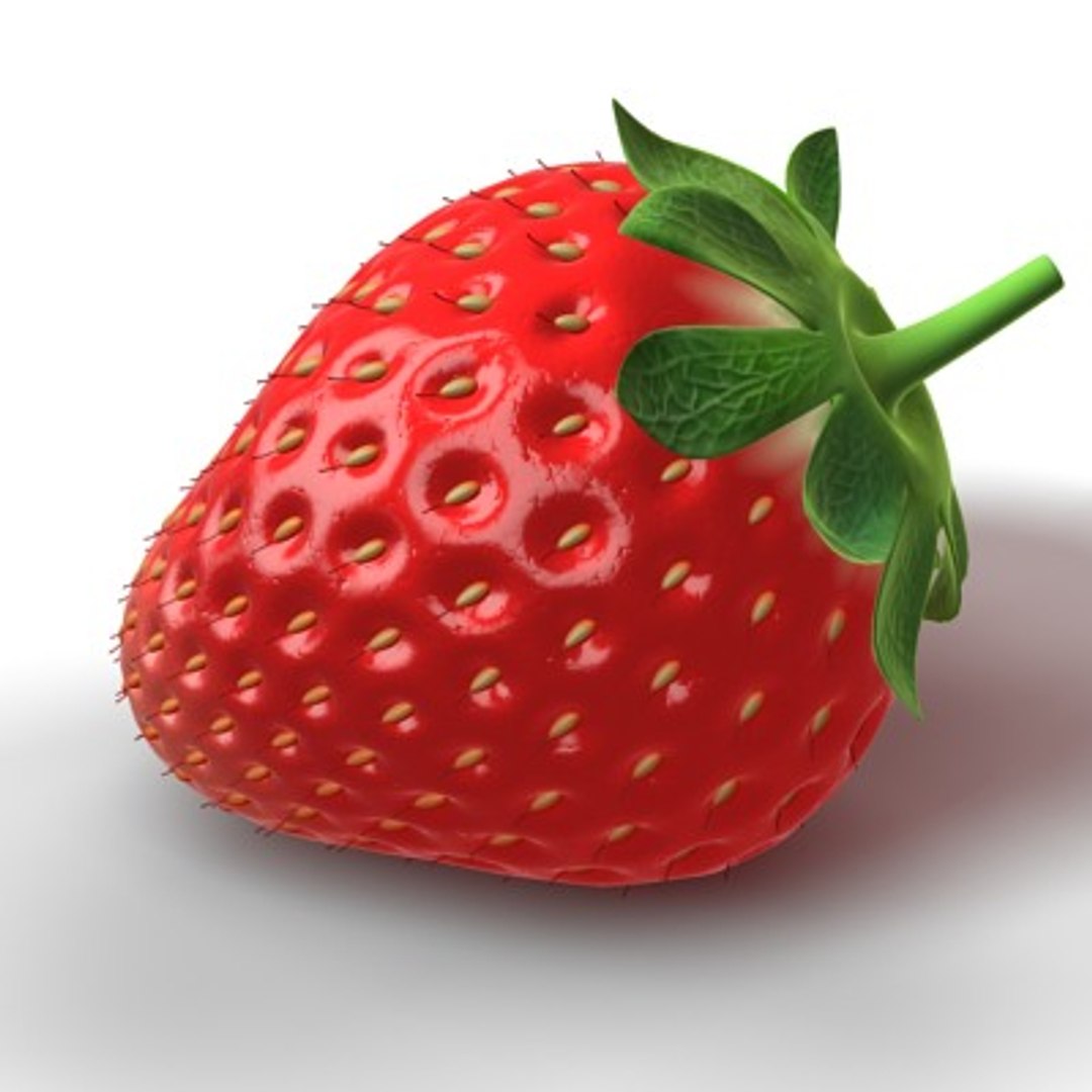 3ds Max Strawberry Berry