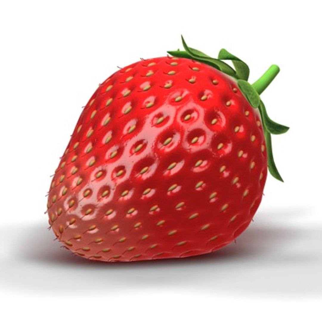3ds Max Strawberry Berry