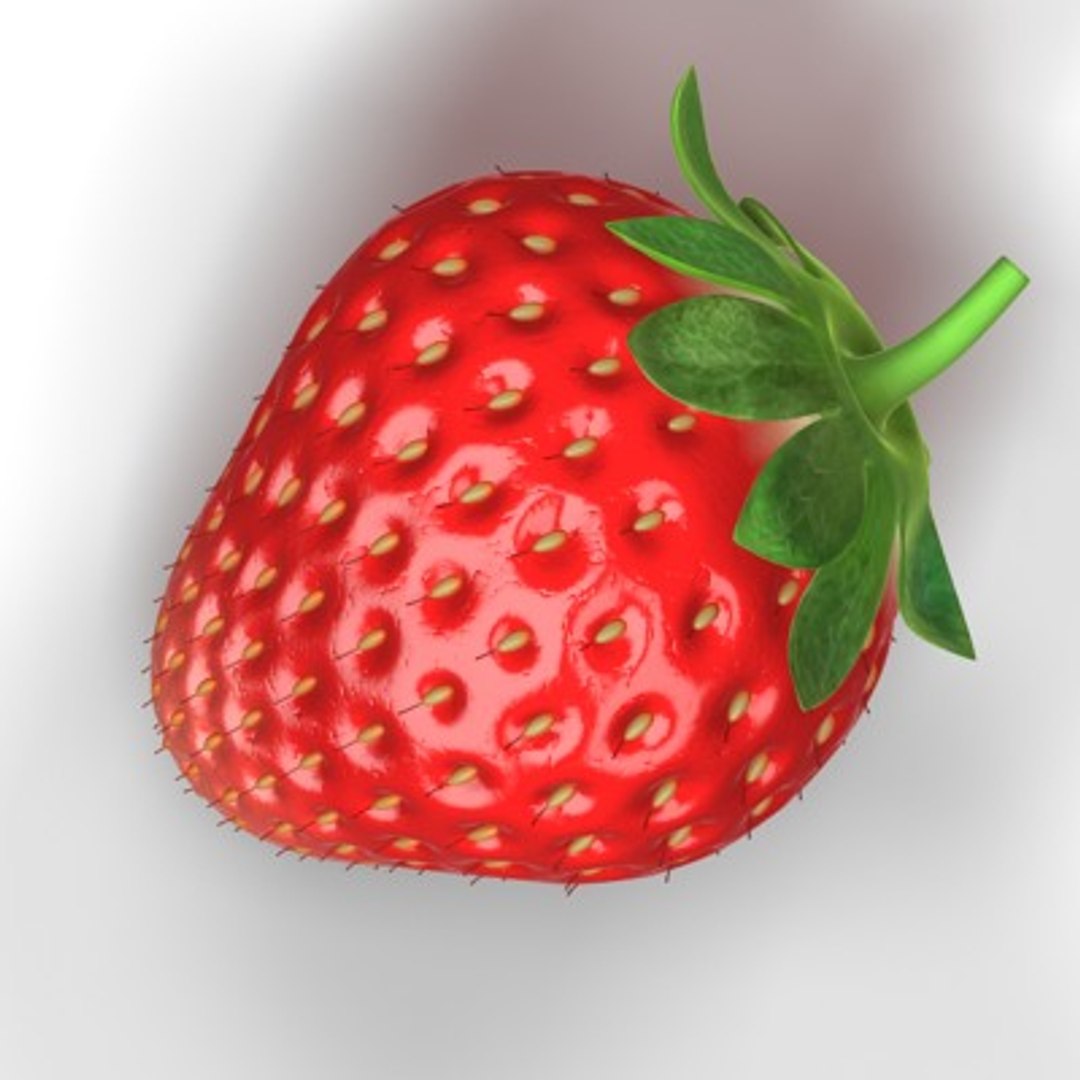 3ds Max Strawberry Berry