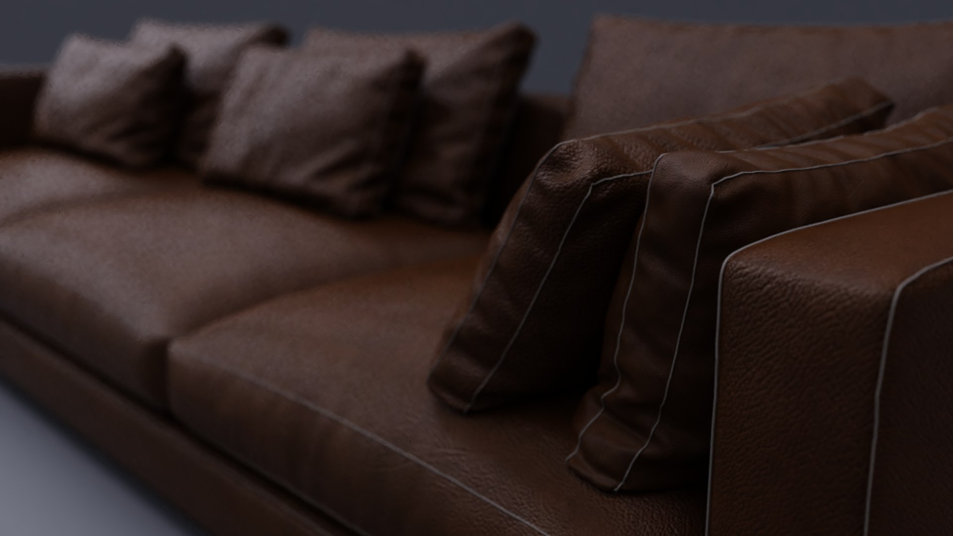 Leather sofa 3D model - TurboSquid 1545824