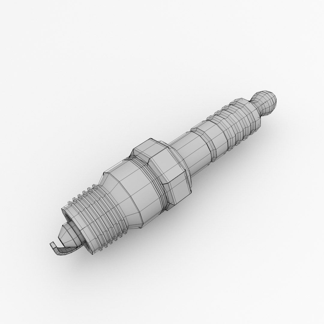 Spark Plug 3d 3ds