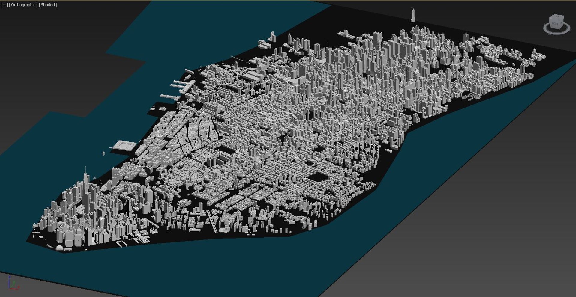 New York City Skyline 3d Obj