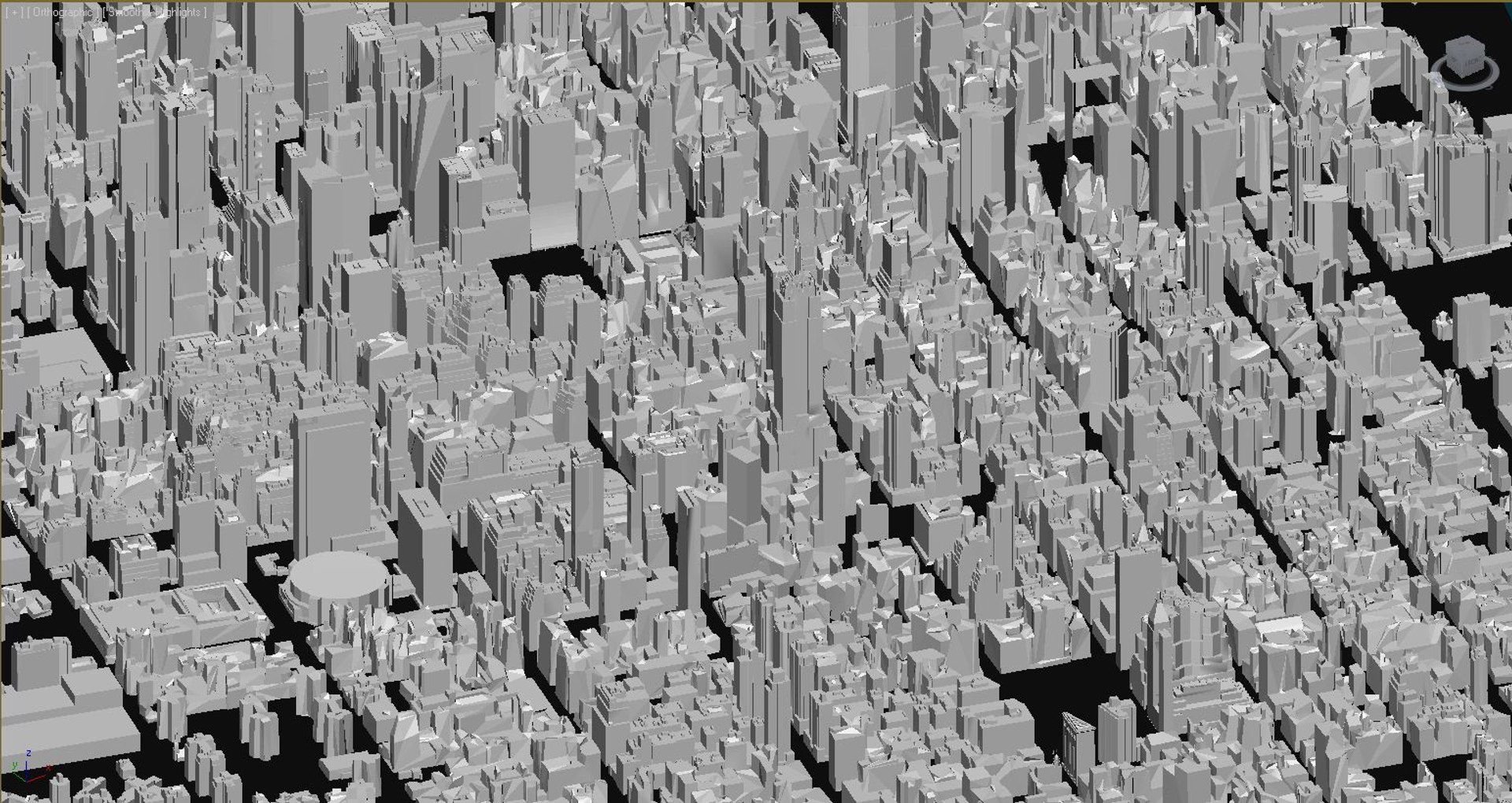 New York City Skyline 3d Obj