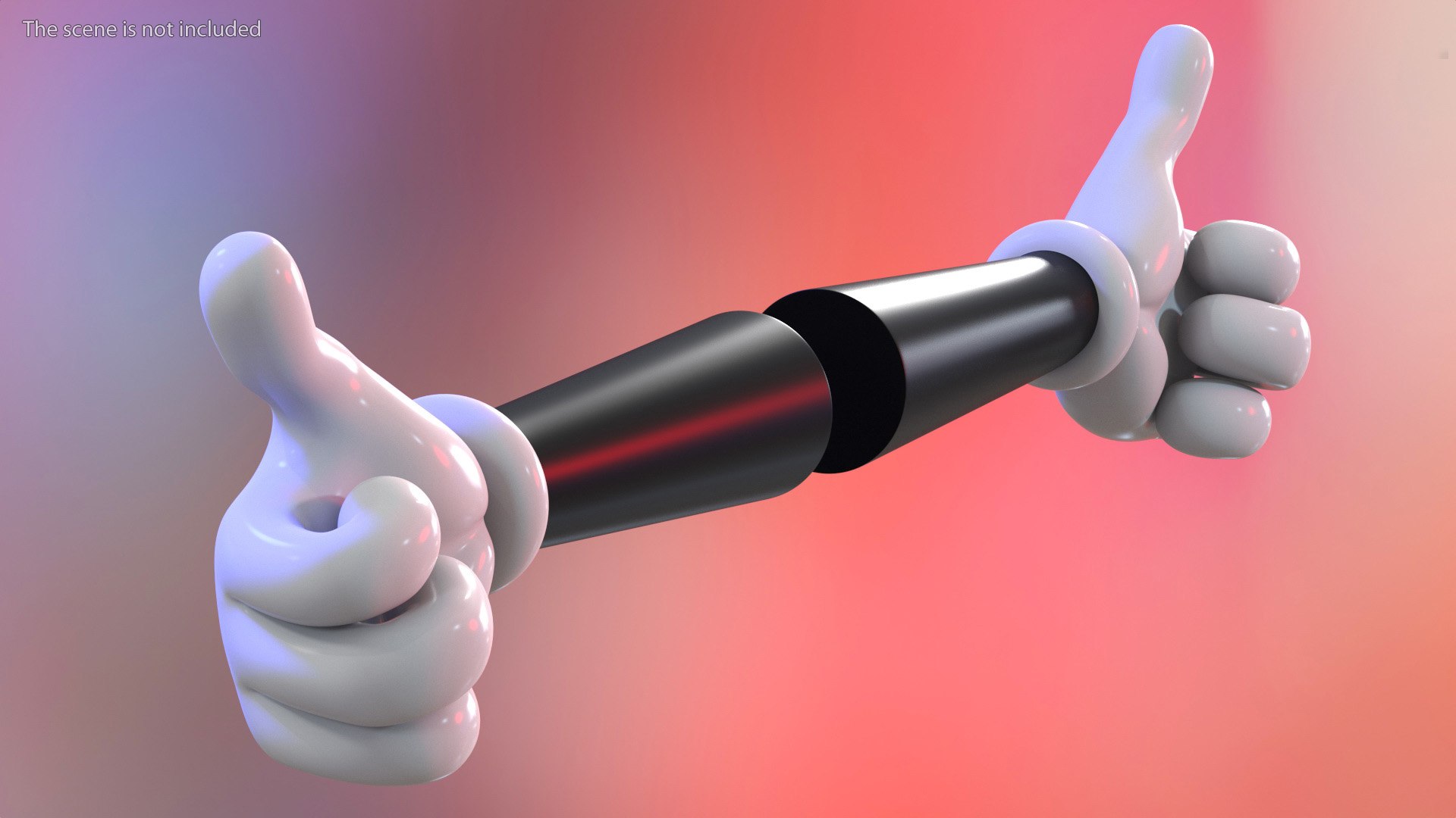 3D Cartoon Hands Thumbs Up Pose Model - TurboSquid 1981841