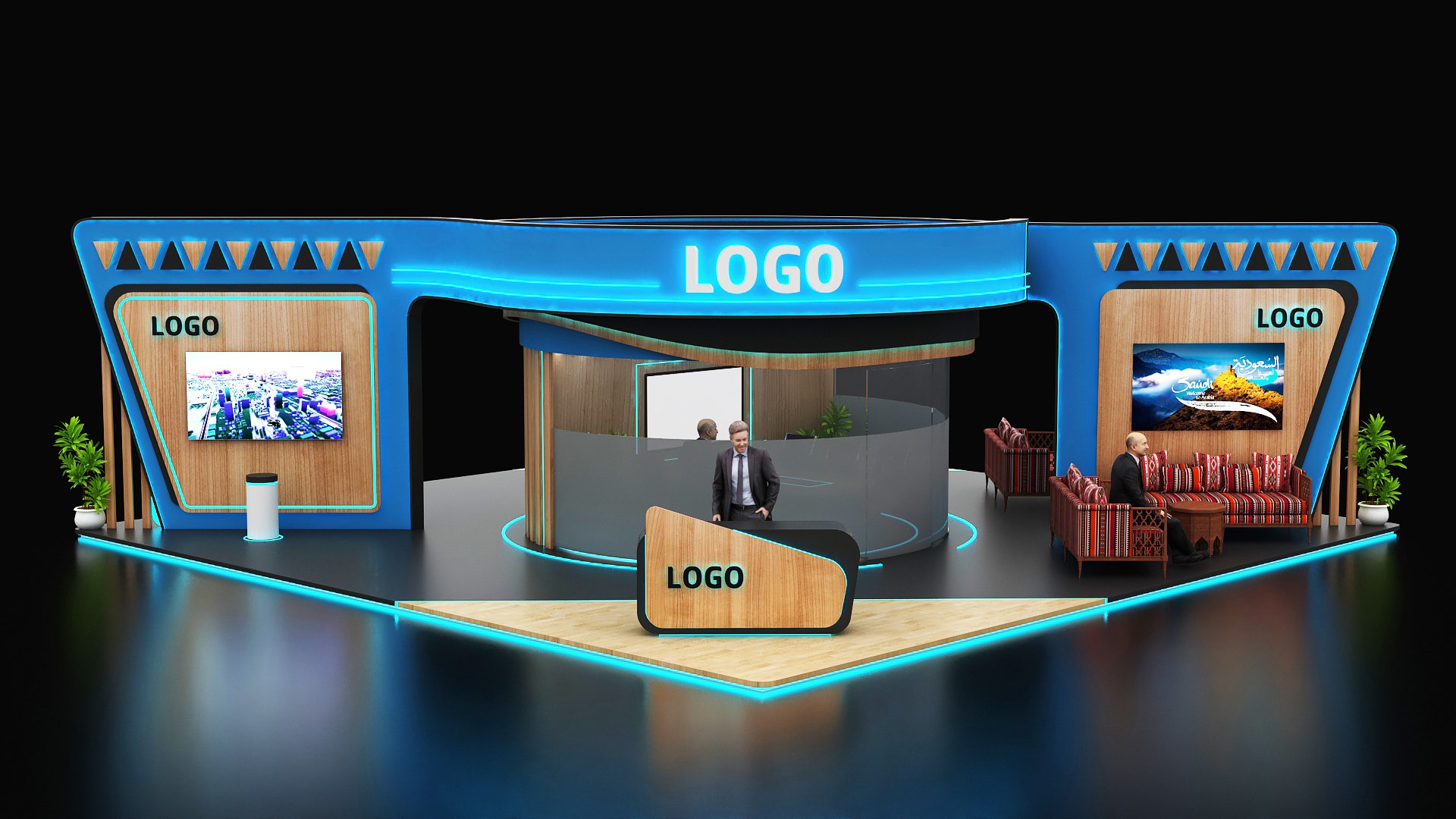 Booth 11x11 M 2016 V model - TurboSquid 1863448