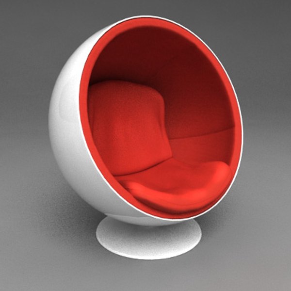 designers ball chair 3d model