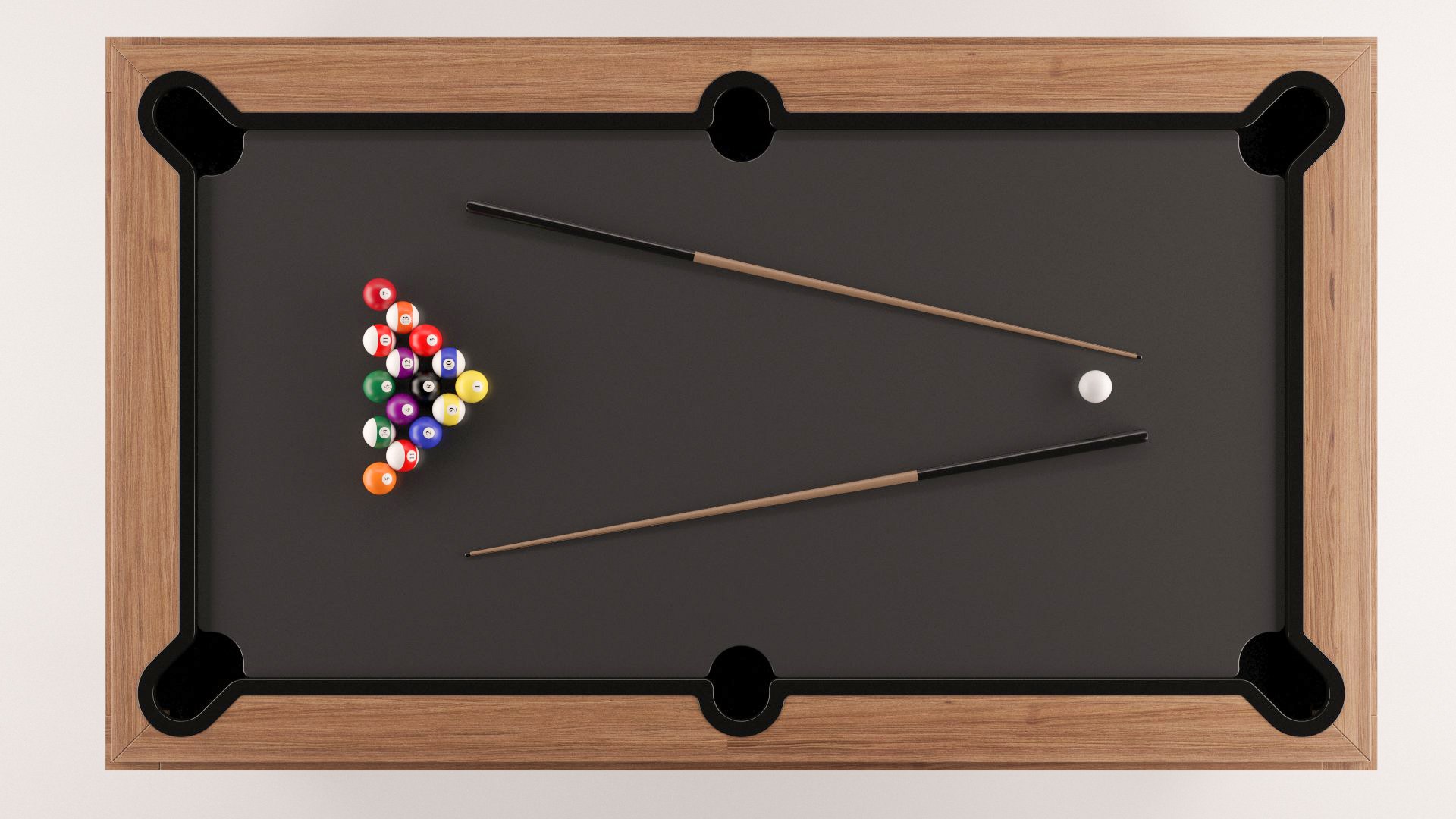 3D Model Modern Pool Table - TurboSquid 1473614