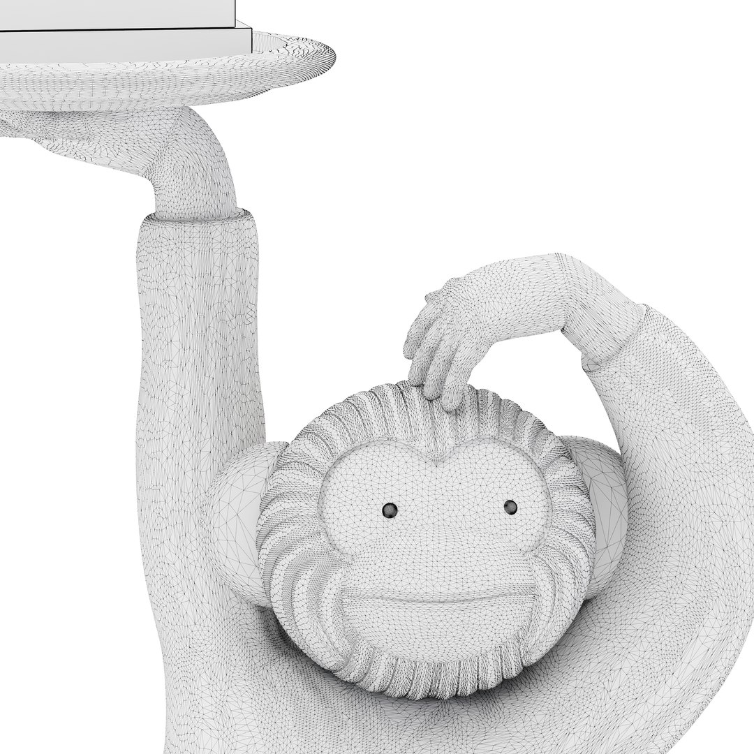 3D Model Monkey Side Table - TurboSquid 1717589