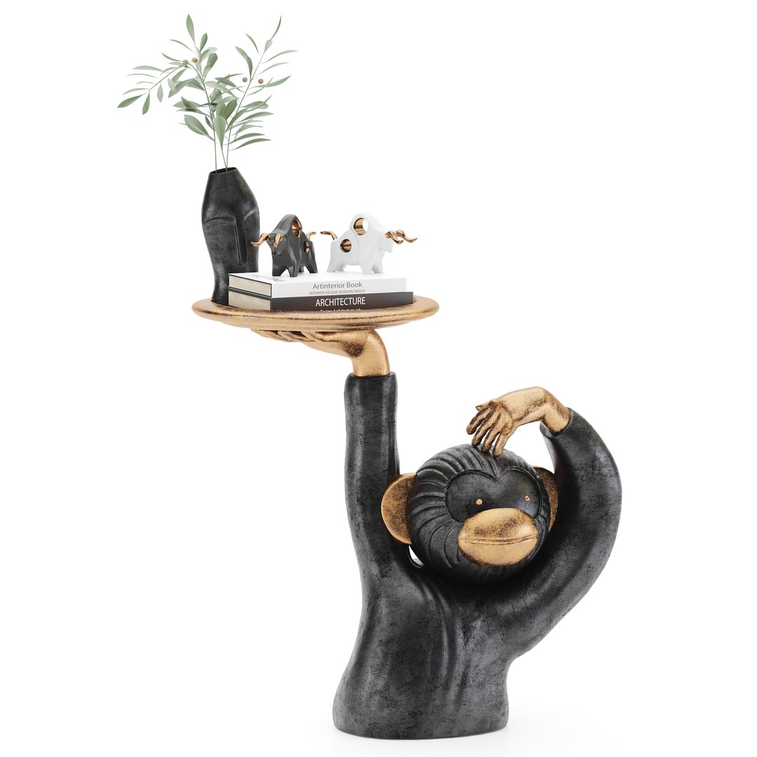 3D Model Monkey Side Table - TurboSquid 1717589