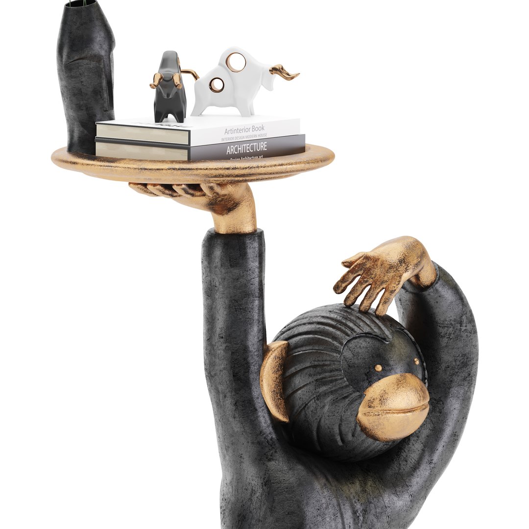 3D Model Monkey Side Table - TurboSquid 1717589