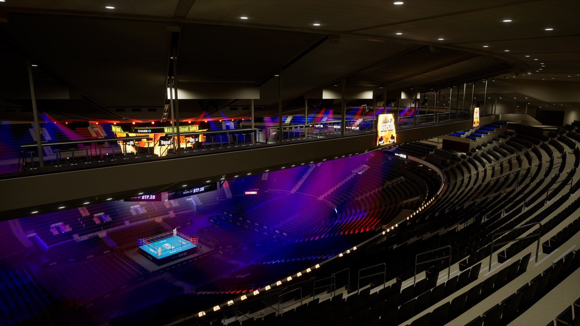 3D model MSG Arena Boxing Fighting UE5 - TurboSquid 1962912