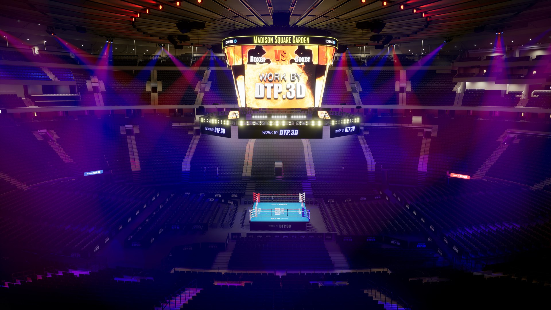 3D model MSG Arena Boxing Fighting UE5 - TurboSquid 1962912