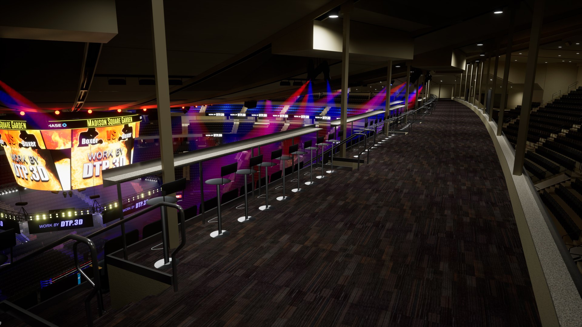 3D model MSG Arena Boxing Fighting UE5 - TurboSquid 1962912