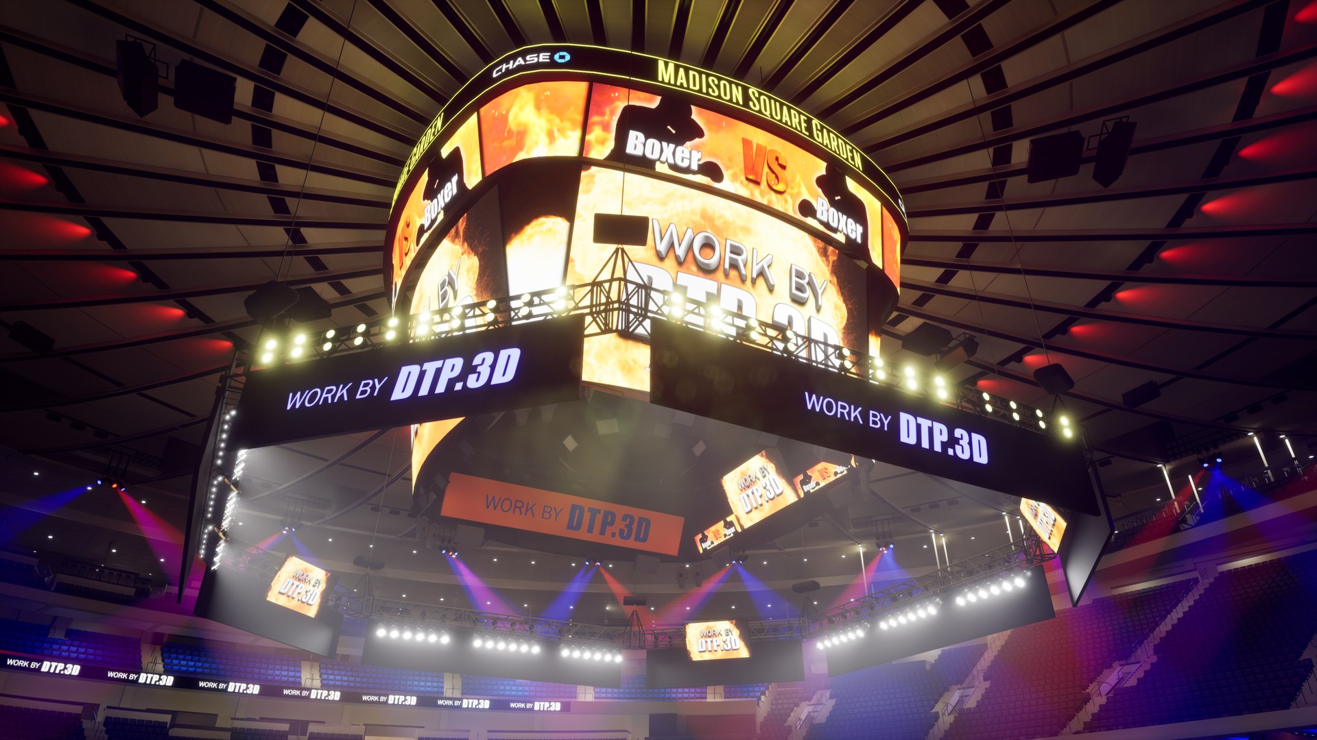 3D model MSG Arena Boxing Fighting UE5 - TurboSquid 1962912