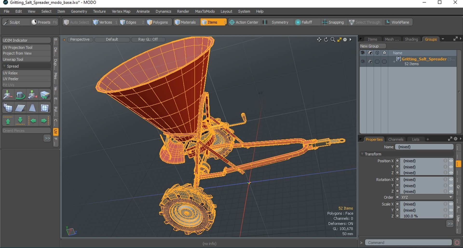 Gritting Salt Spreader 3D model - TurboSquid 1720077