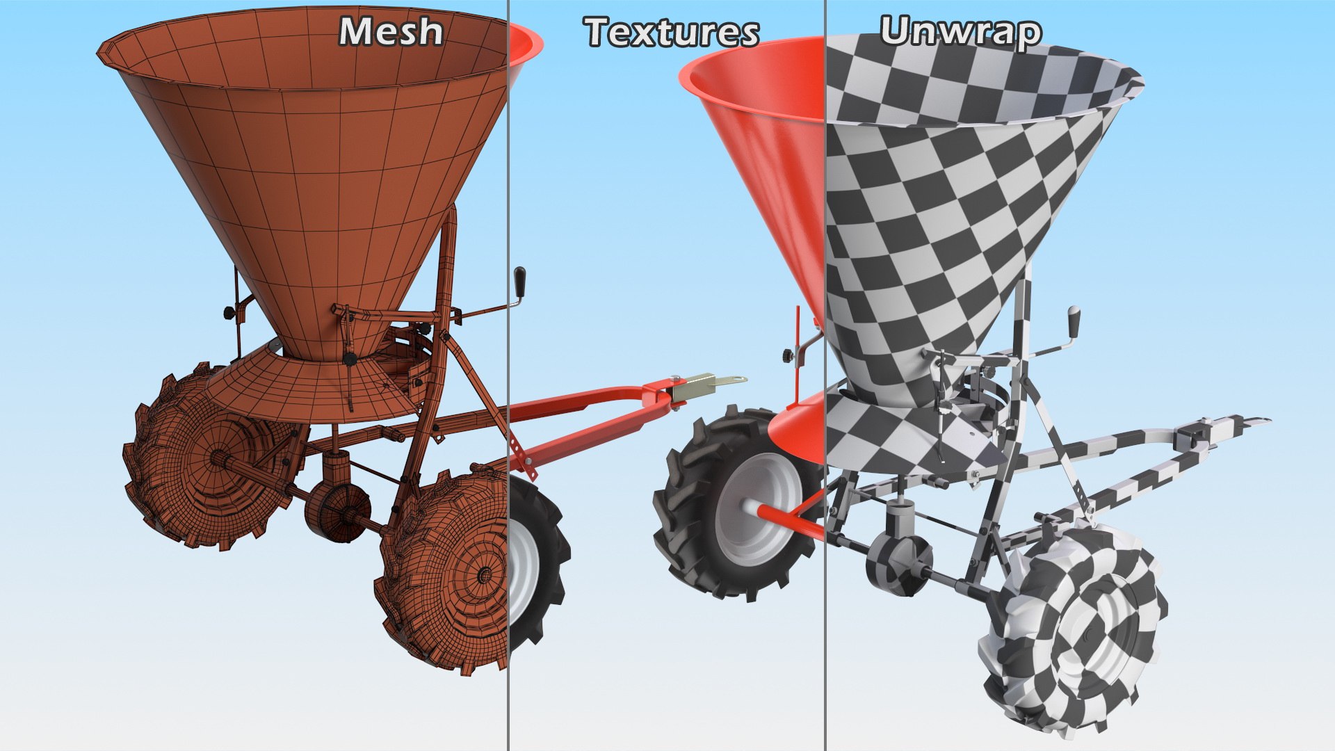 Gritting Salt Spreader 3D model - TurboSquid 1720077