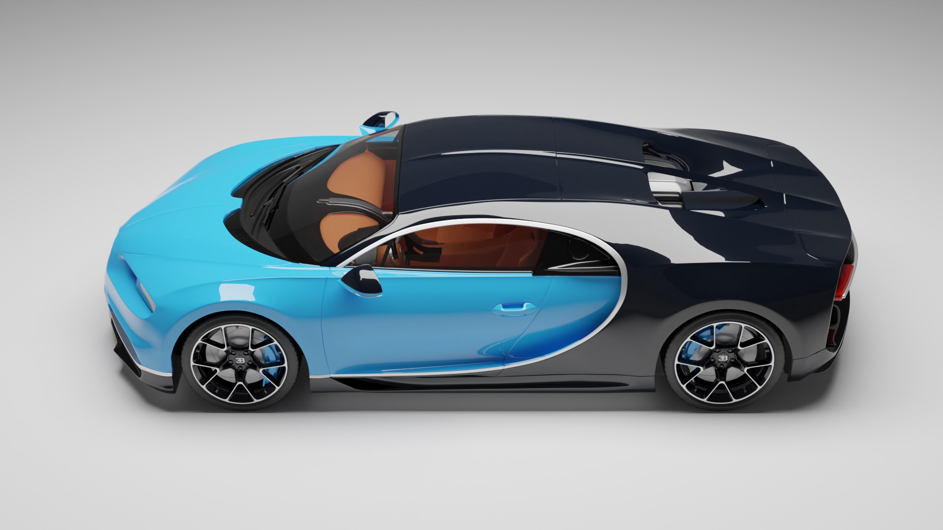 3D BUGATTI CHIRON BLUE - TurboSquid 2347943