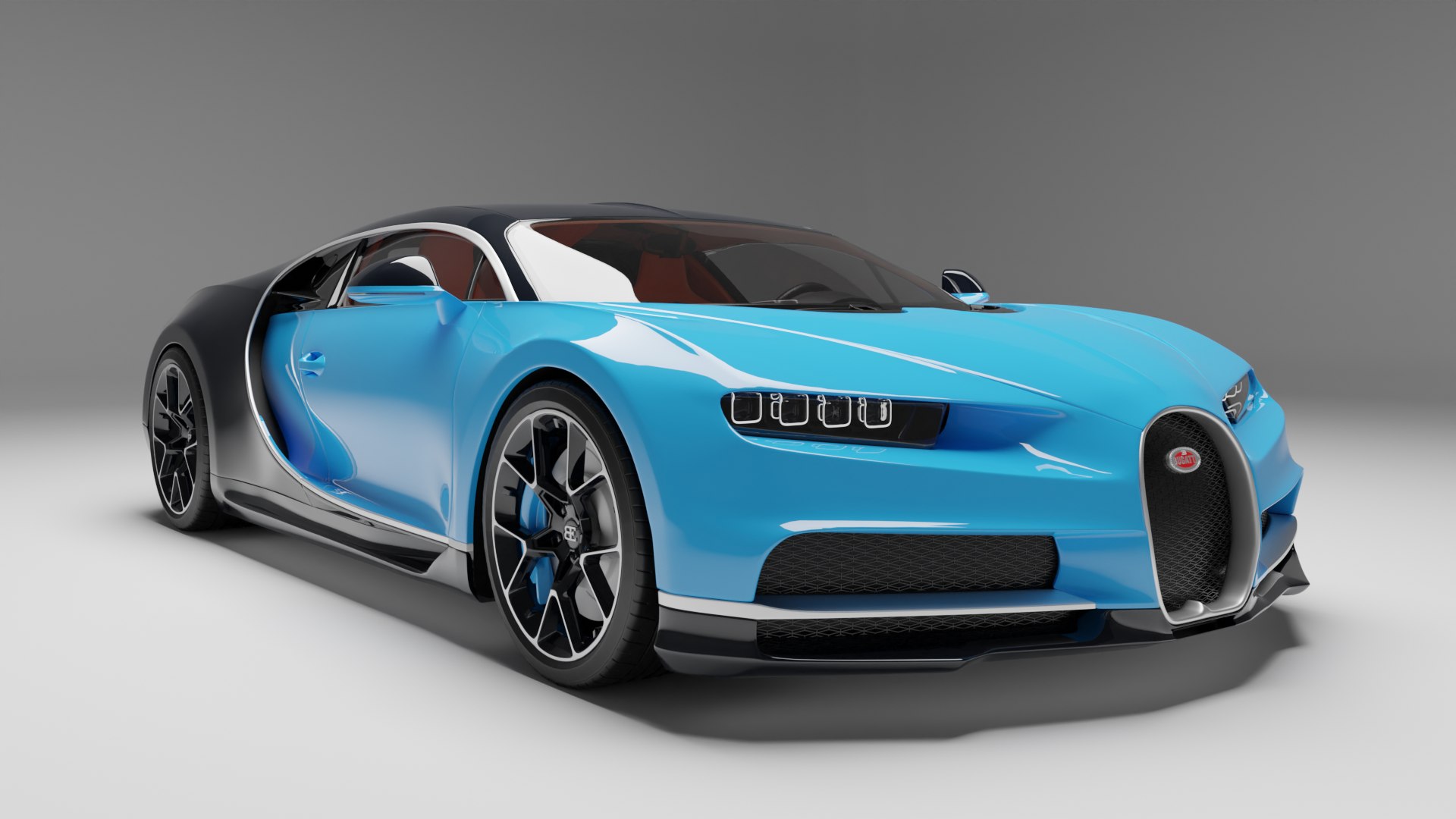 3D BUGATTI CHIRON BLUE - TurboSquid 2347943
