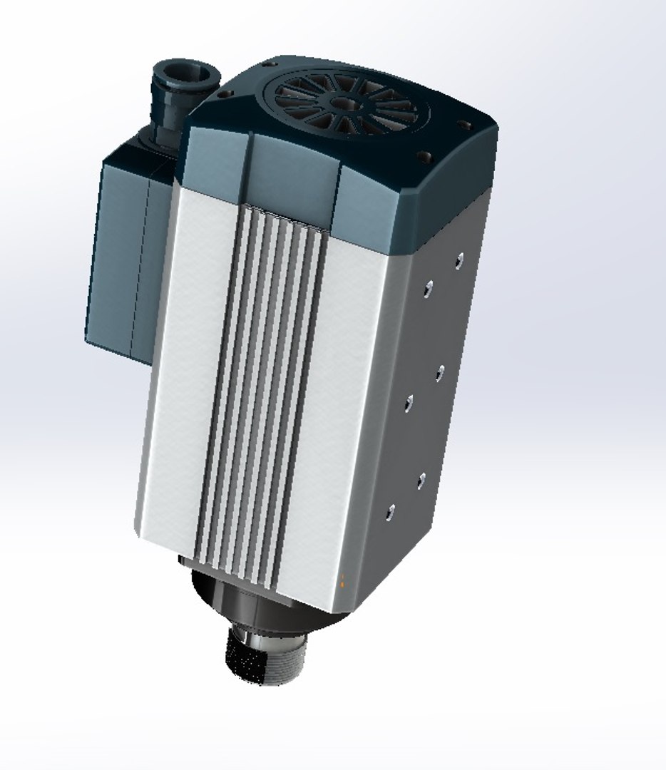 3d Motor 4 Spindle Model