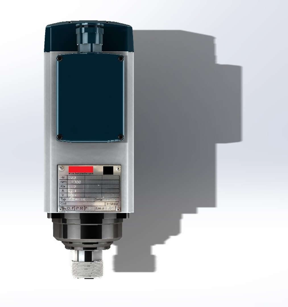 3d Motor 4 Spindle Model