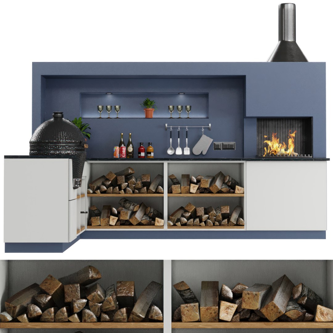 3D Outdoor Kitchen 03 - TurboSquid 2186049