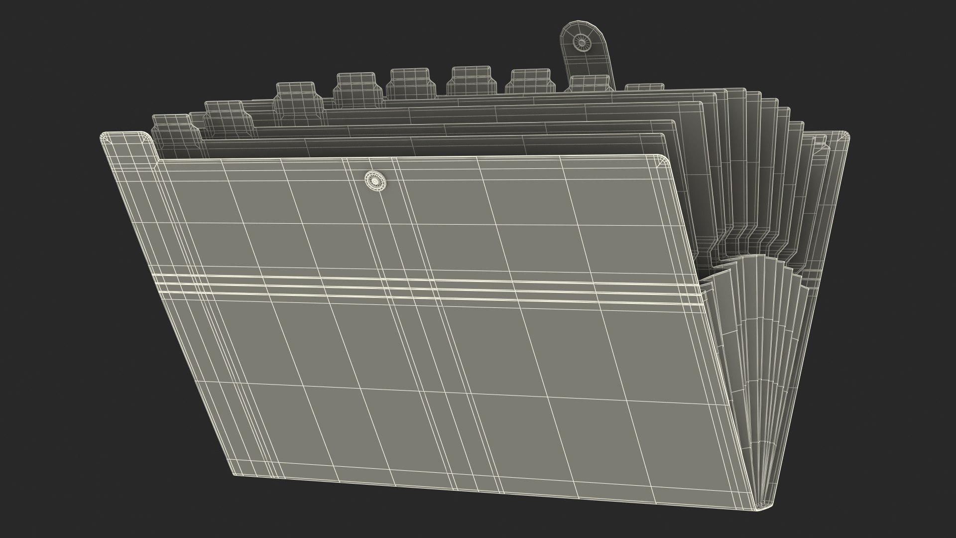 Expanding File Folder Open Blue Model - TurboSquid 1804863