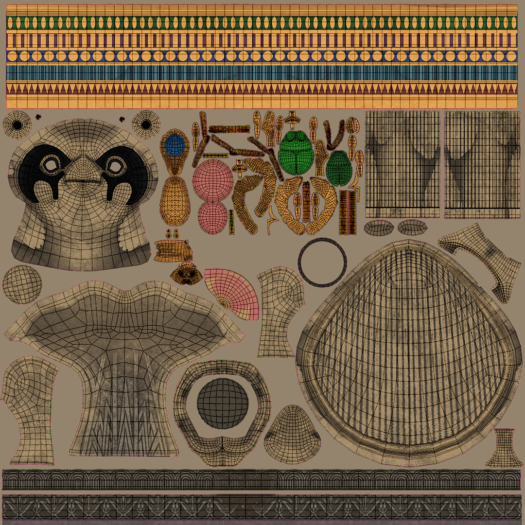 Egyptian Collection 3D model - TurboSquid 1834521