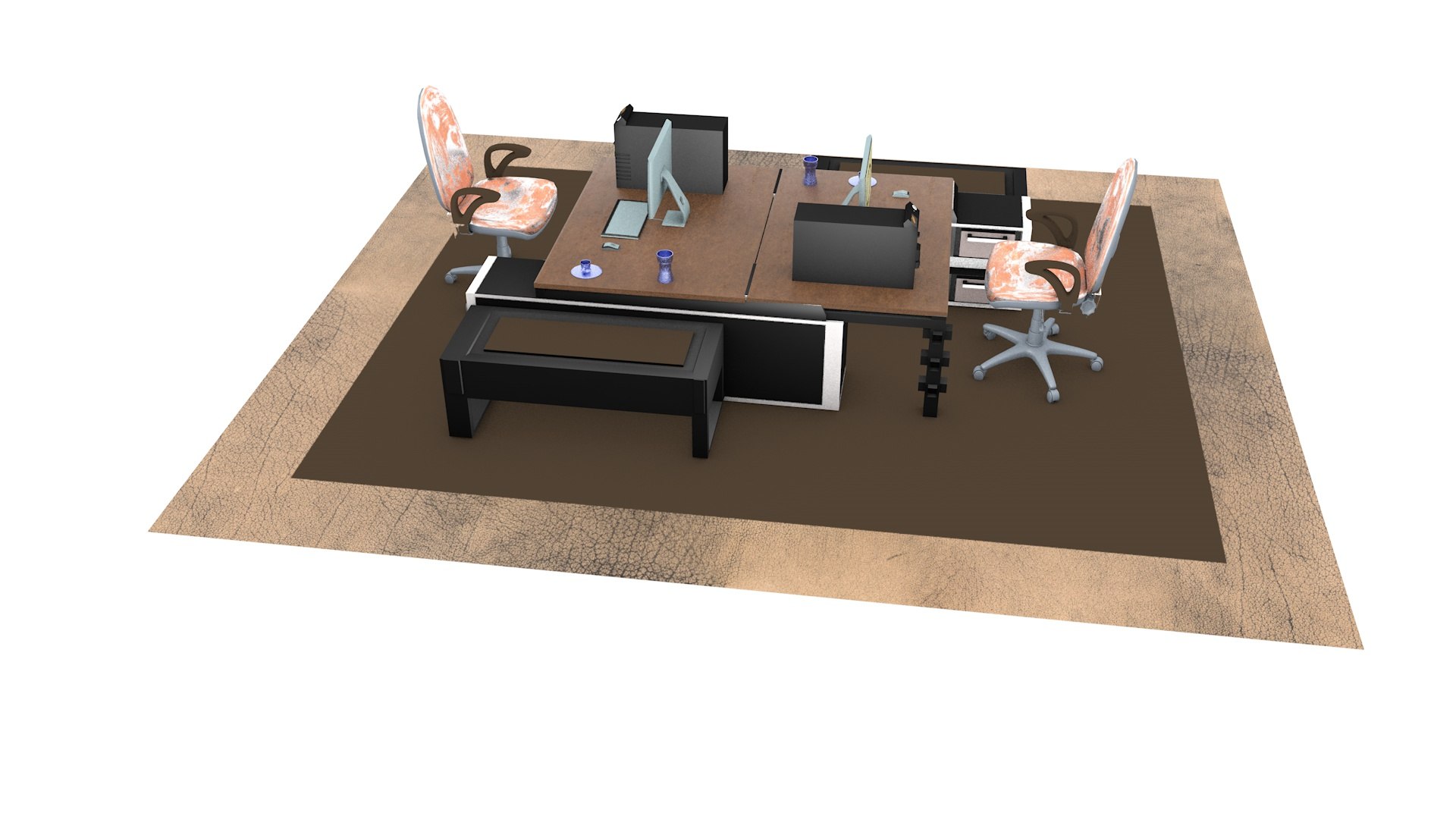 OFFICE WORKPLACE 3D Model - TurboSquid 2335039