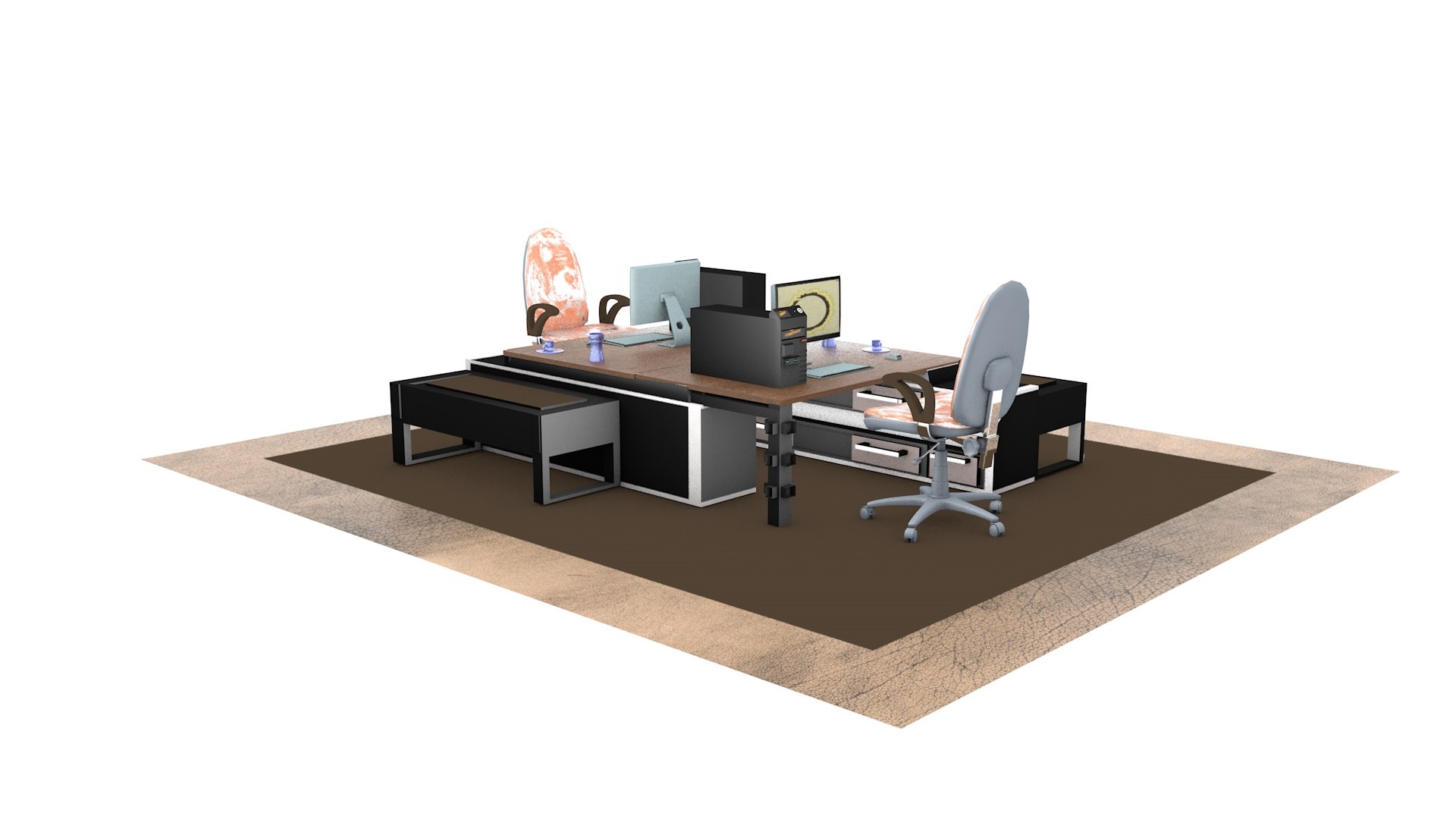 OFFICE WORKPLACE 3D Model - TurboSquid 2335039
