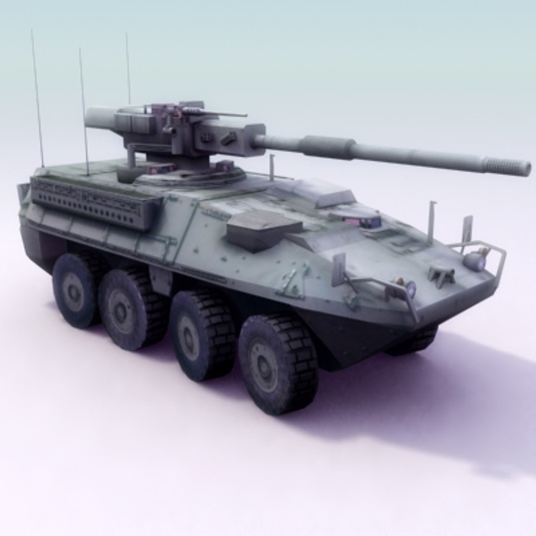 M1128 Stryker 3d Model