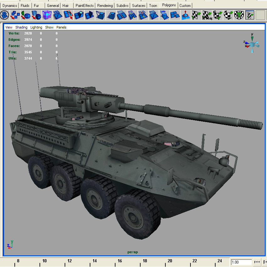 m1128 stryker 3d model