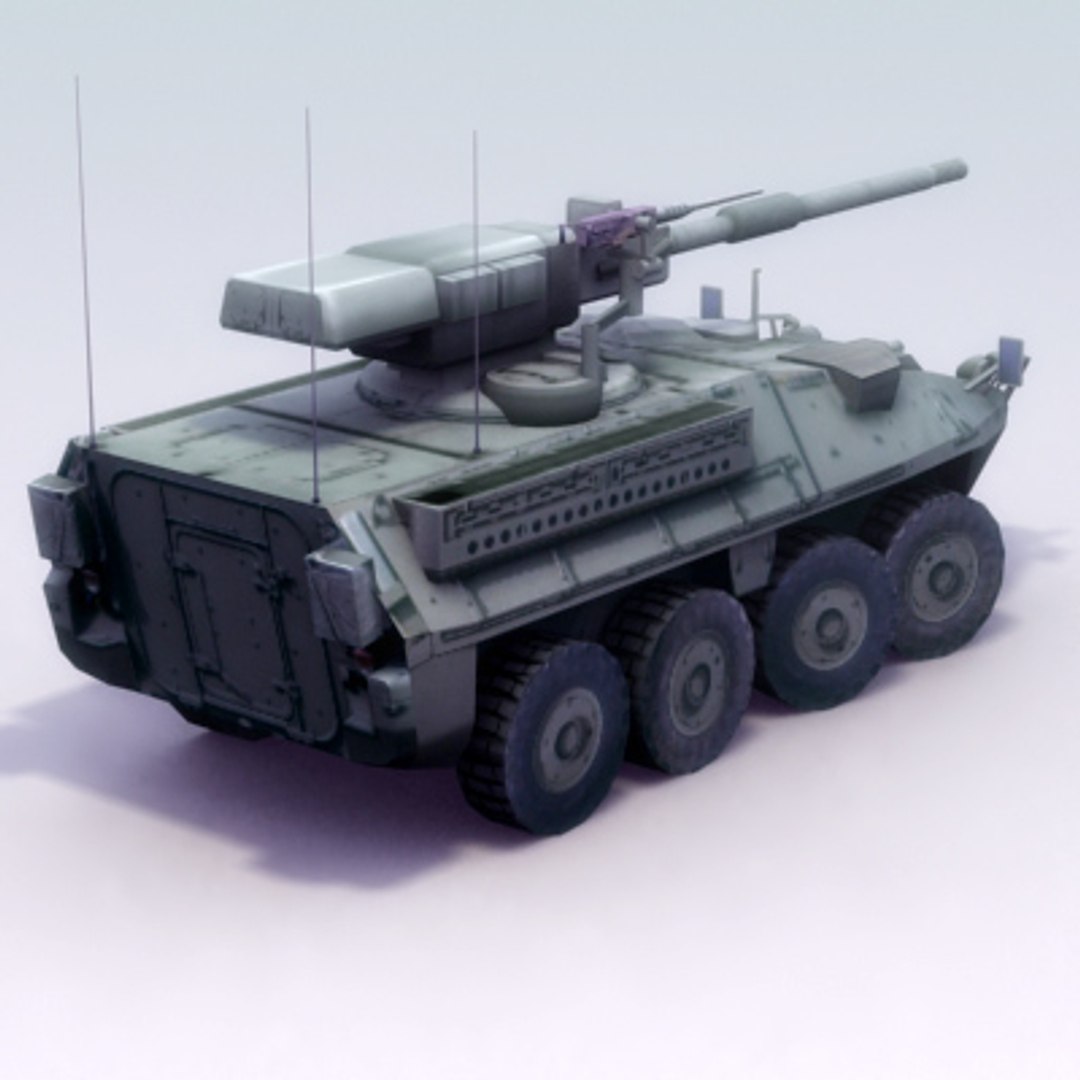 M1128 Stryker 3d Model