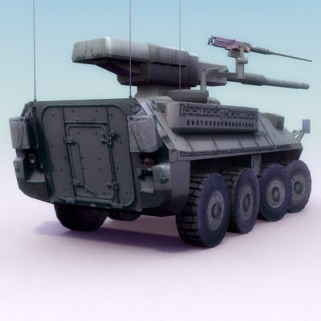 M1128 Stryker 3d Model