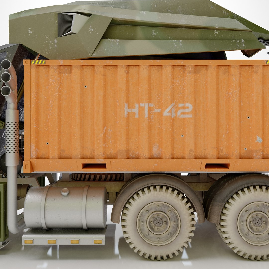 3D Model Heavy Military Truck - TurboSquid 2170246