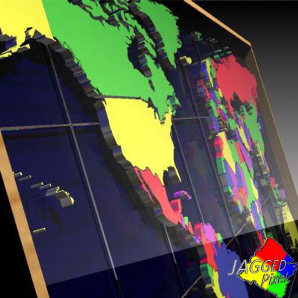 modelo 3d Mapa politico 3d - TurboSquid 372604