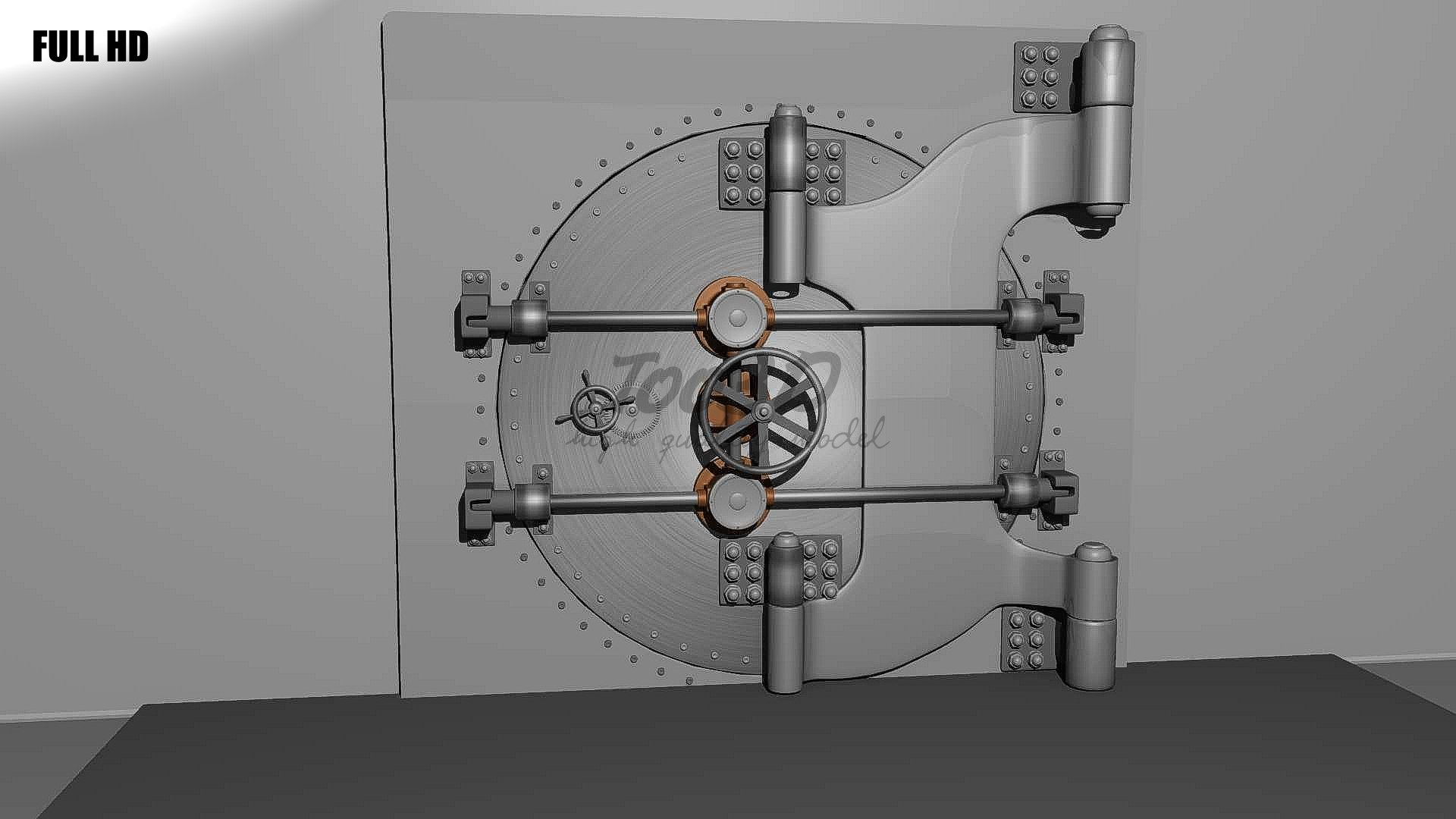 safe door 3d model