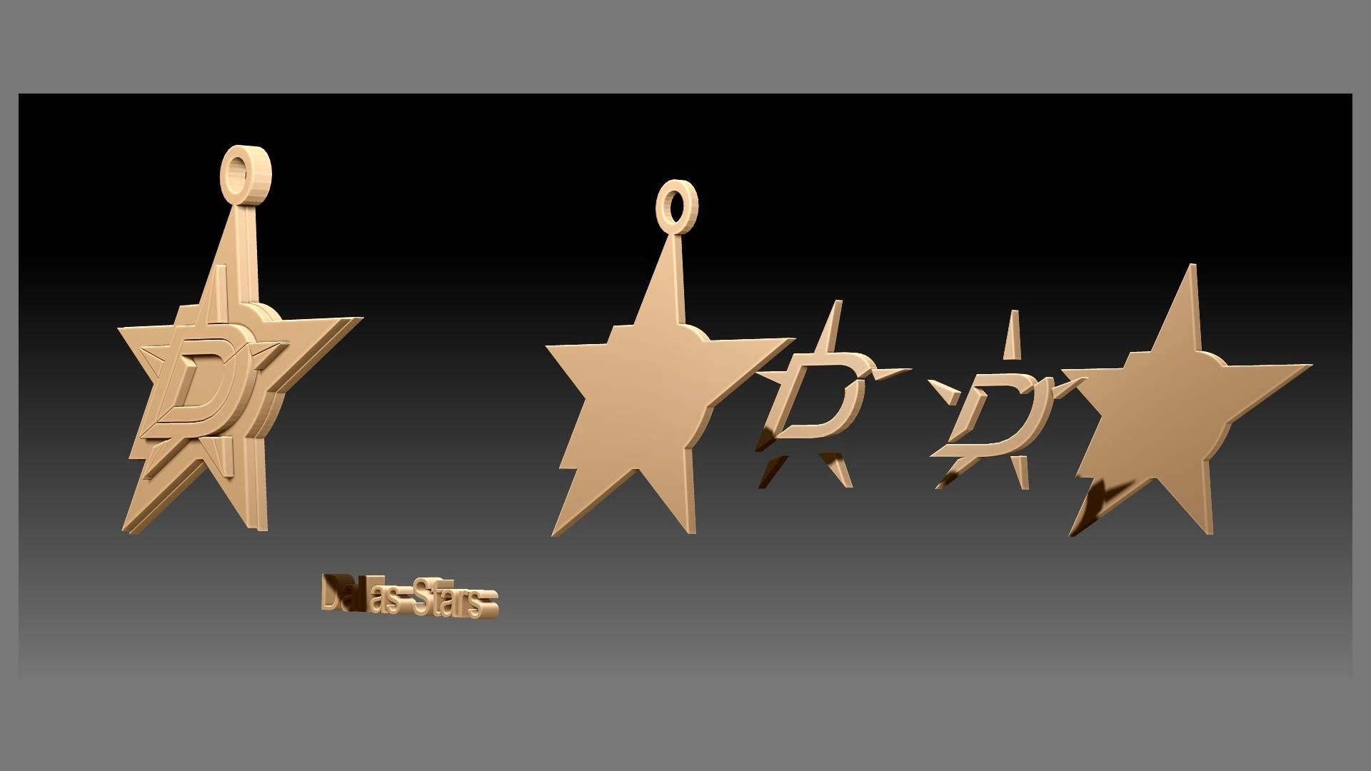 3D Dallas Stars Jackets Keychan Shield Printable And PBR - TurboSquid ...