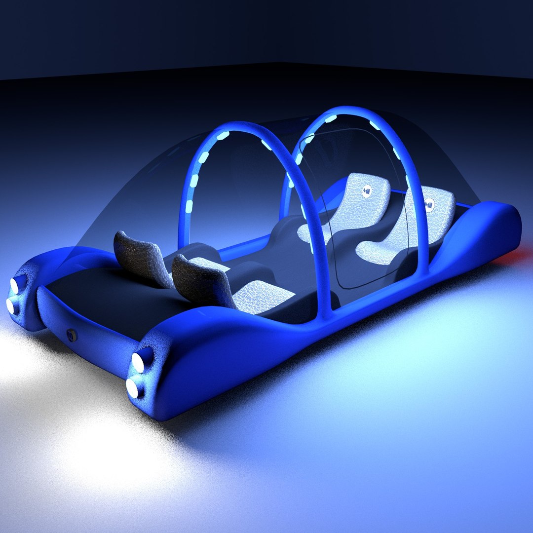 3d Futuristic Maglev Car