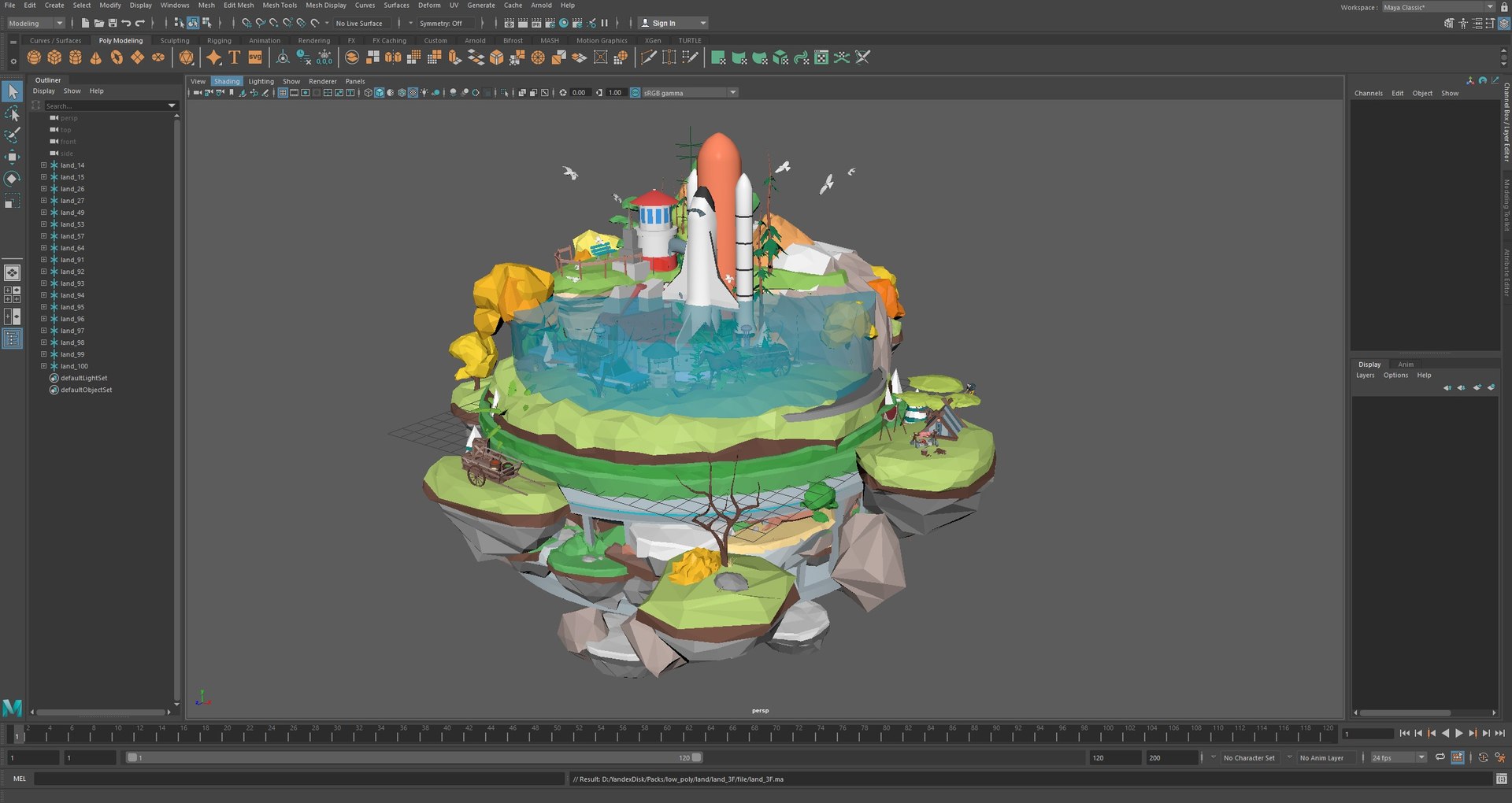 3D Model Land 3F - TurboSquid 1970441