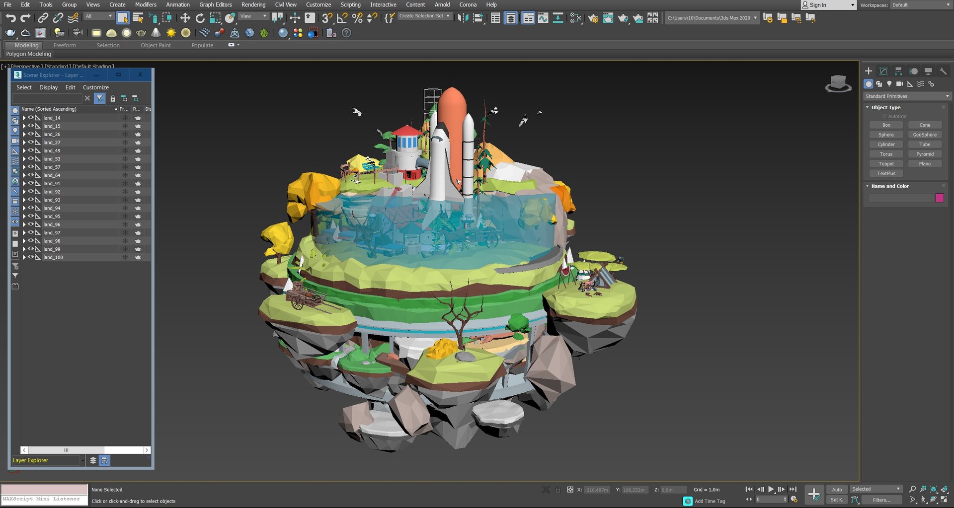 3D Model Land 3F - TurboSquid 1970441