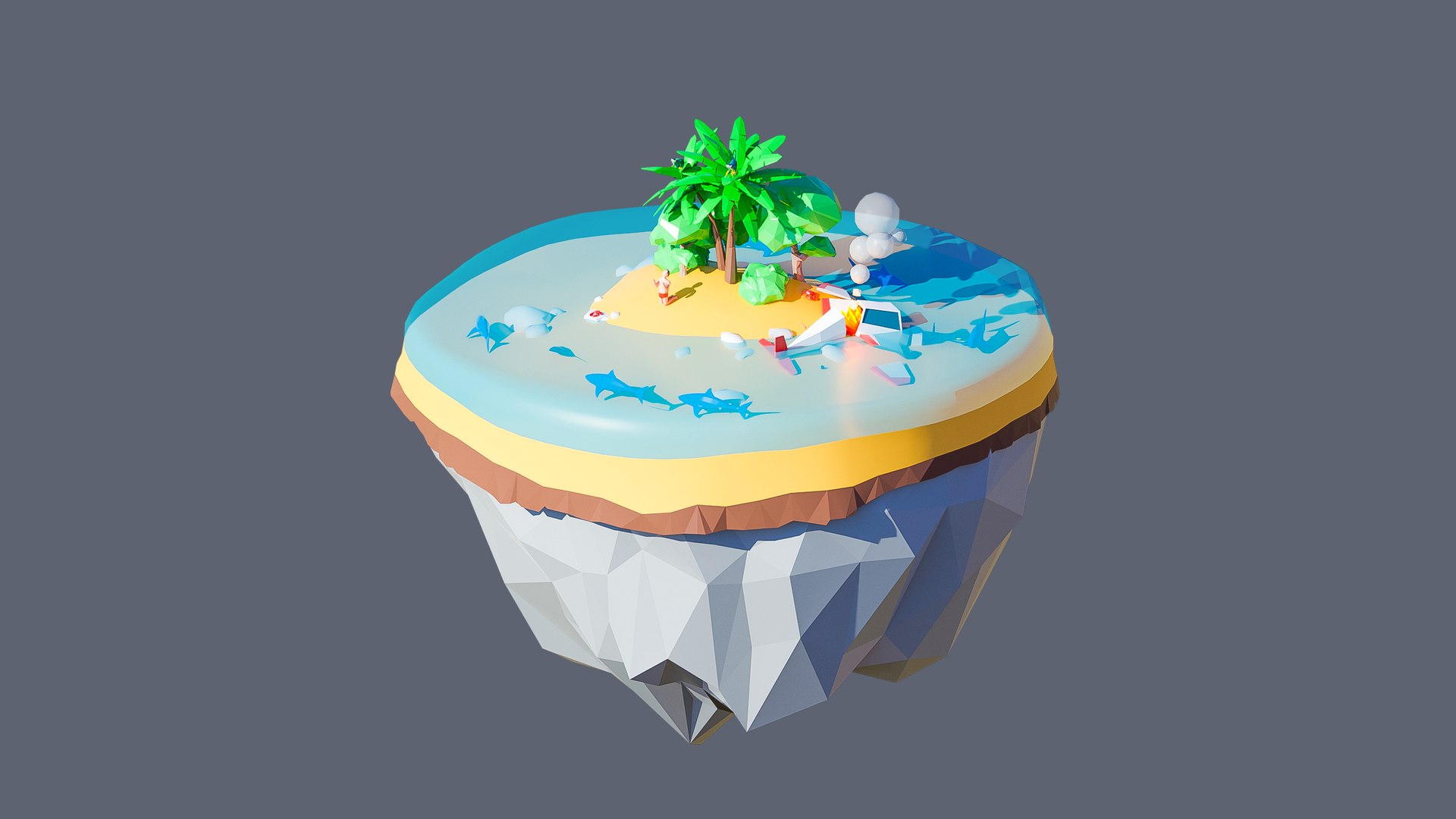 3D Model Land 3F - TurboSquid 1970441