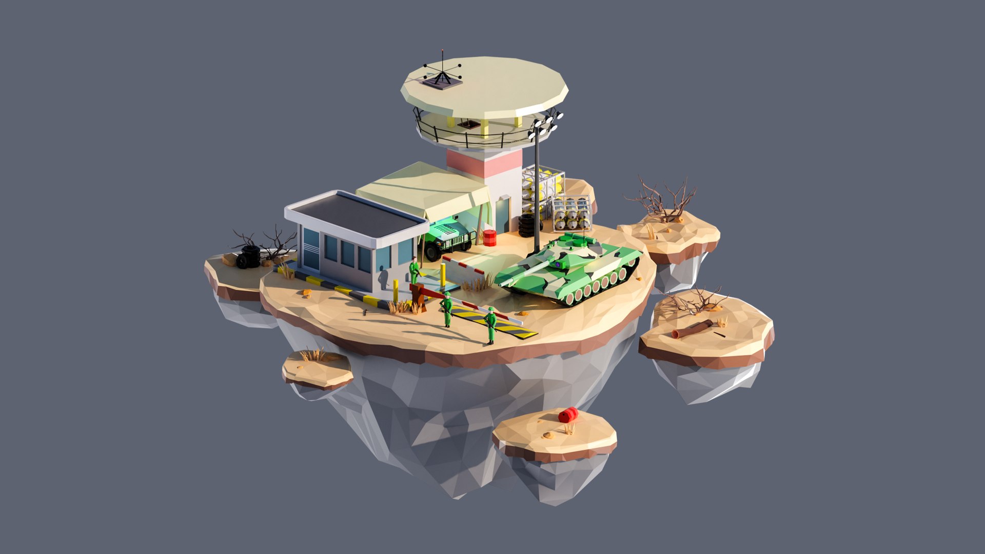 3D Model Land 3F - TurboSquid 1970441