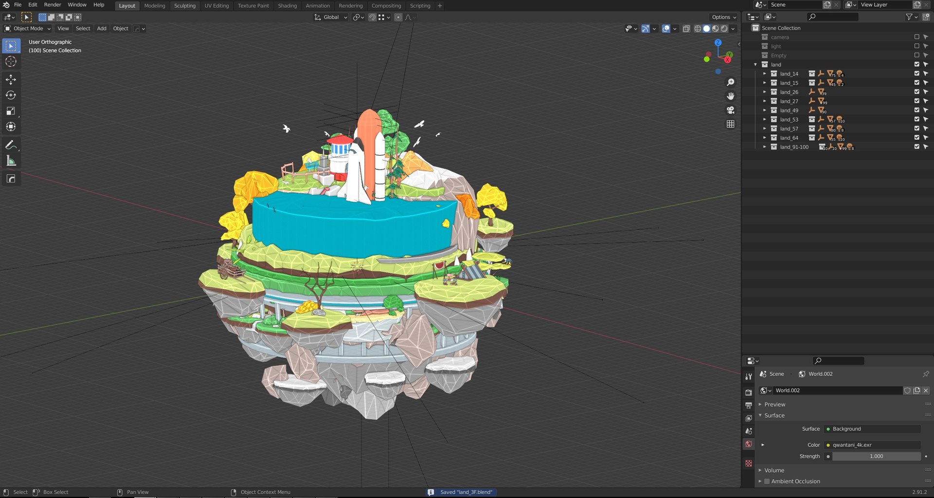 3D Model Land 3F - TurboSquid 1970441