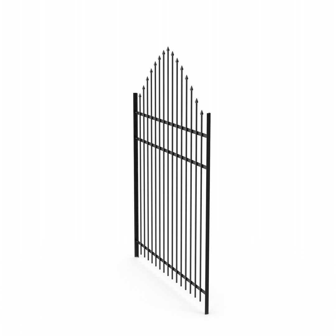 Metal Fence 3D Model - TurboSquid 2193474